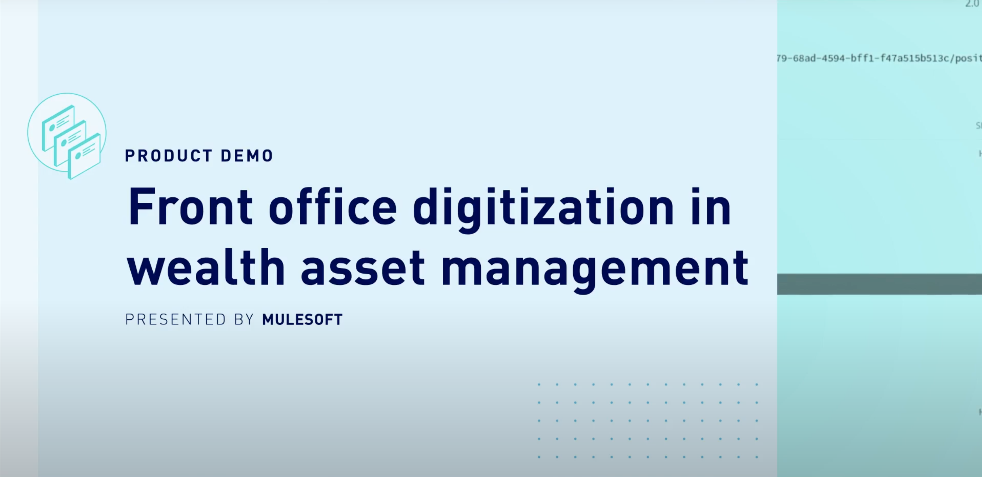 Front office digitization in wealth and asset management | MuleSoft